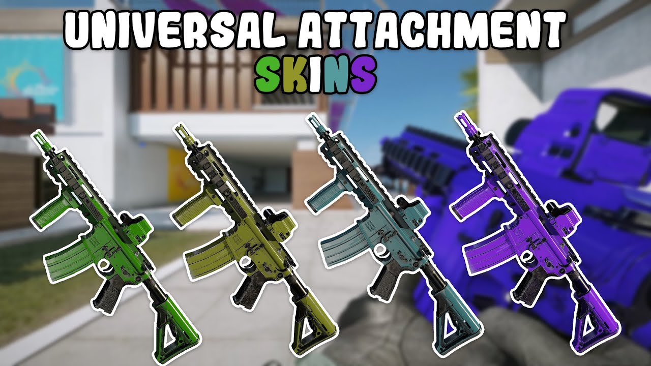 Y6S4 Universal ATTACHMENT SKINS - Haze, Teal, Olive, Jungle - All ...