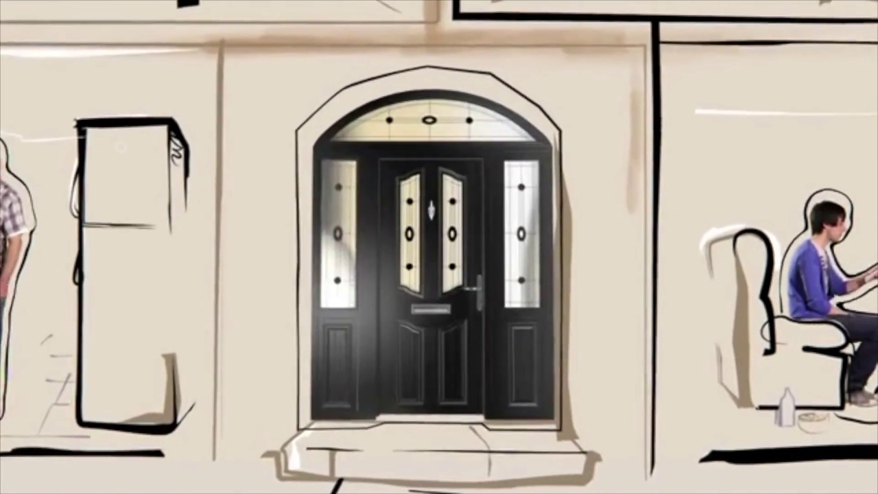 SRJ Windows Apeer Composite Doors - YouTube