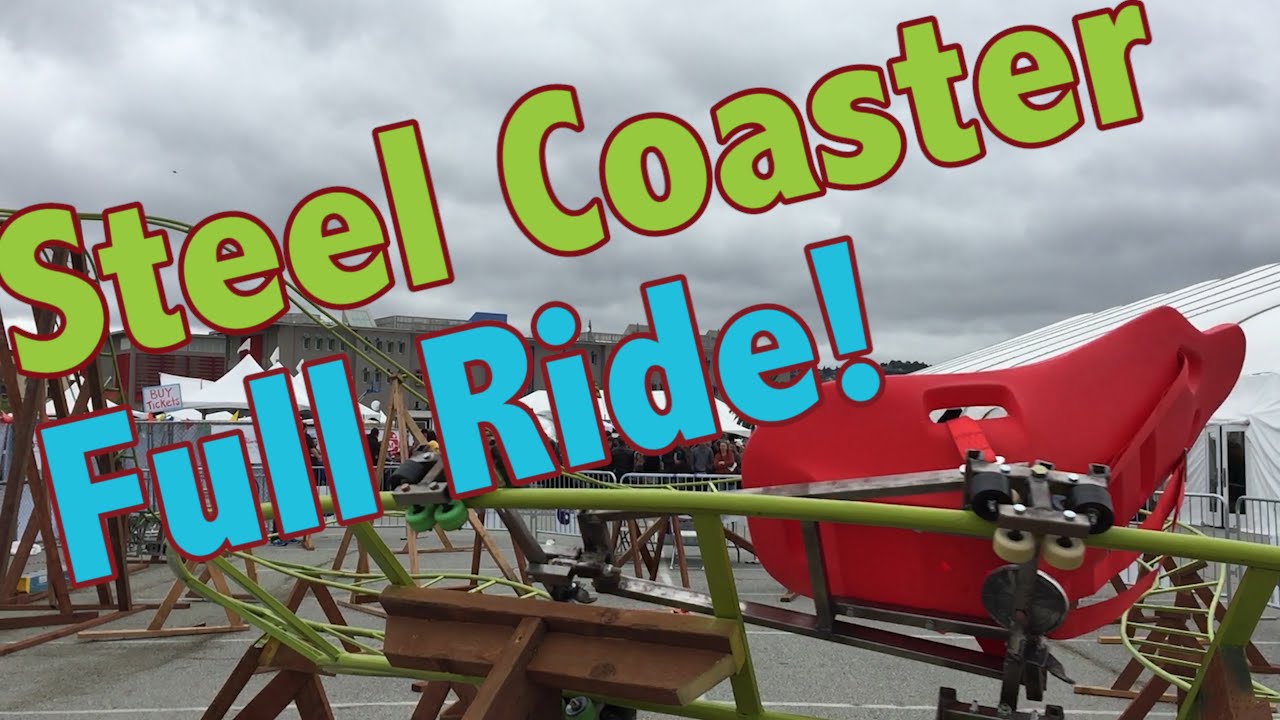 Maker Faire Roller Coaster Full Ride - YouTube