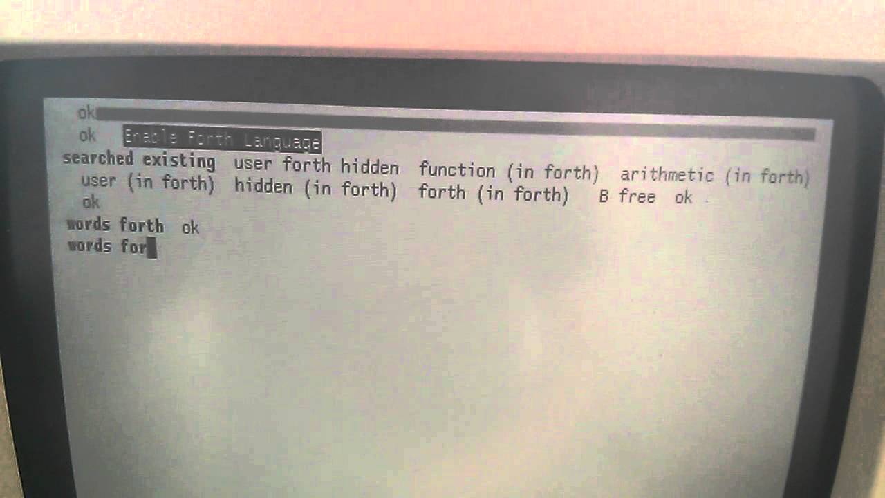 Canon Cat Forth Interpreter Youtube