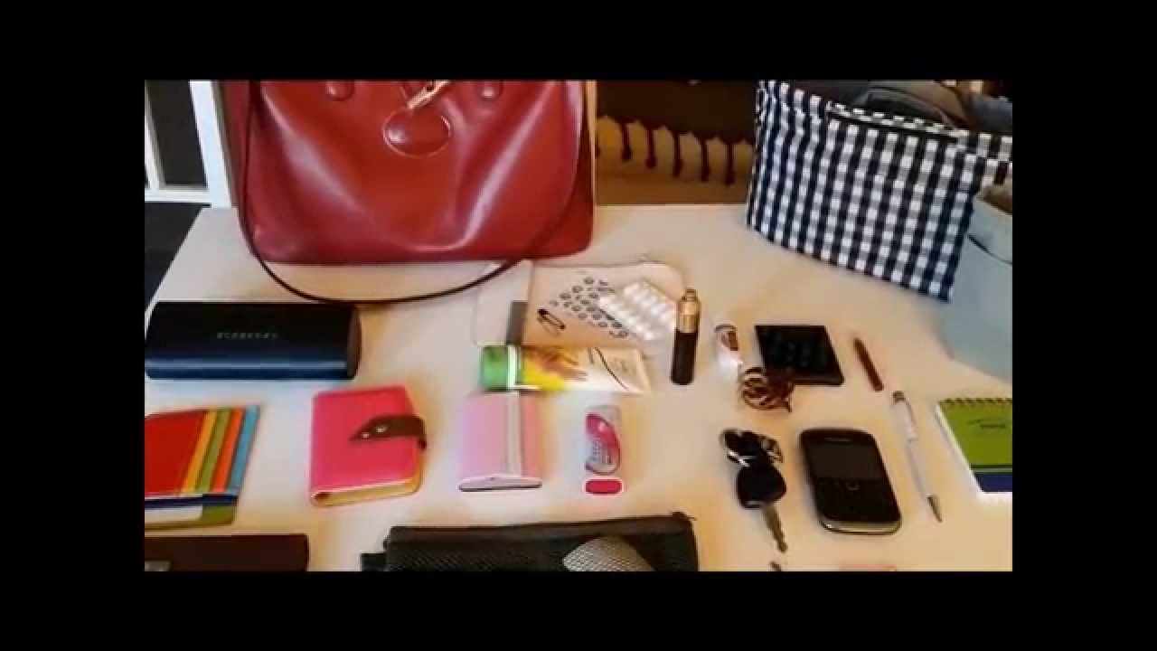 How to organize your handbag - using a handbag caddy - YouTube