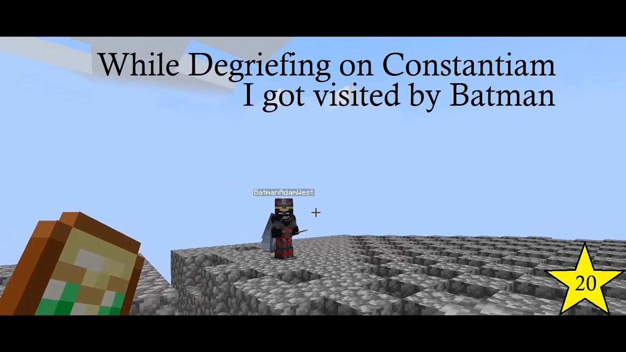 Constantiam: Today I met Batman in Minecraft - YouTube
