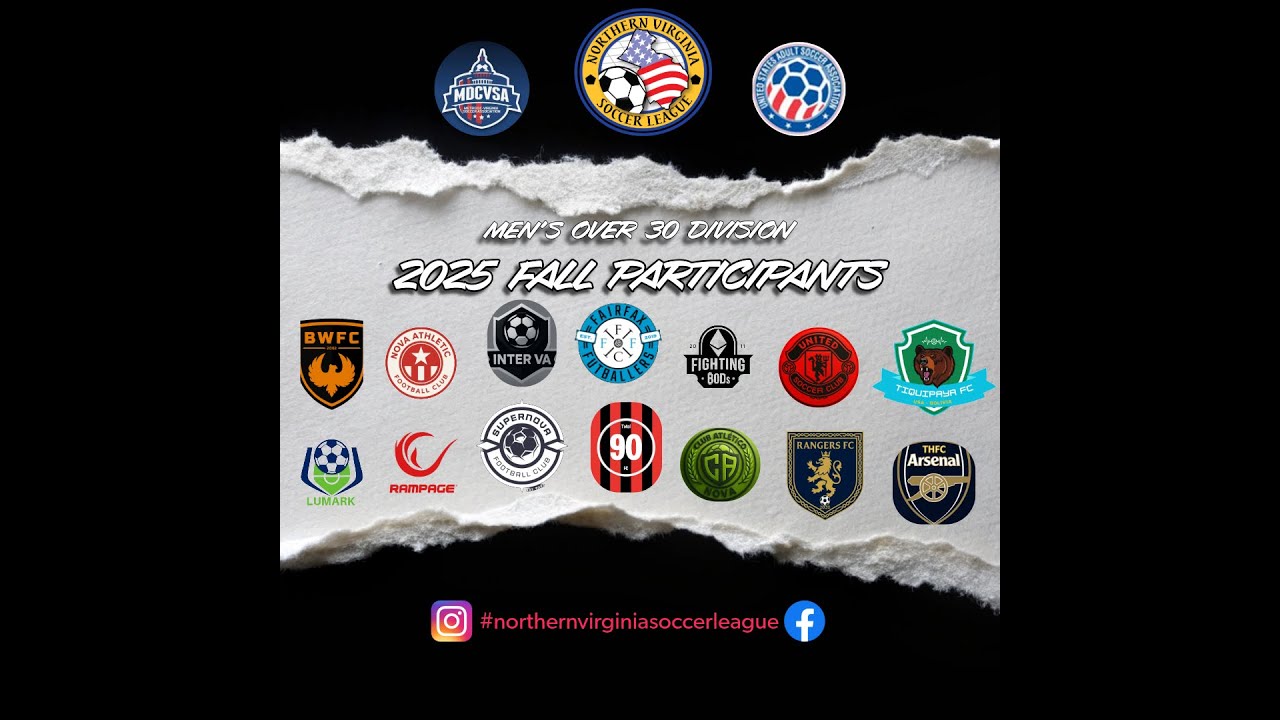 NVSL Men's Over 30 Division Fall 2025 - Week 2 Live: Supernova FC vs ...