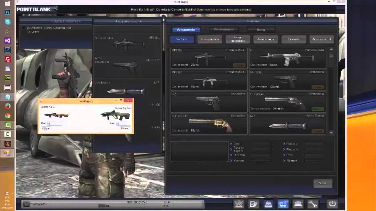 Point Blank Hack de armas Weapon100% Funcionando 07/01/2016 - YouTube