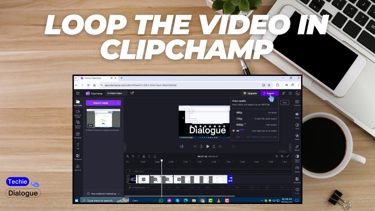 How to Loop the Video in Clipchamp - YouTube