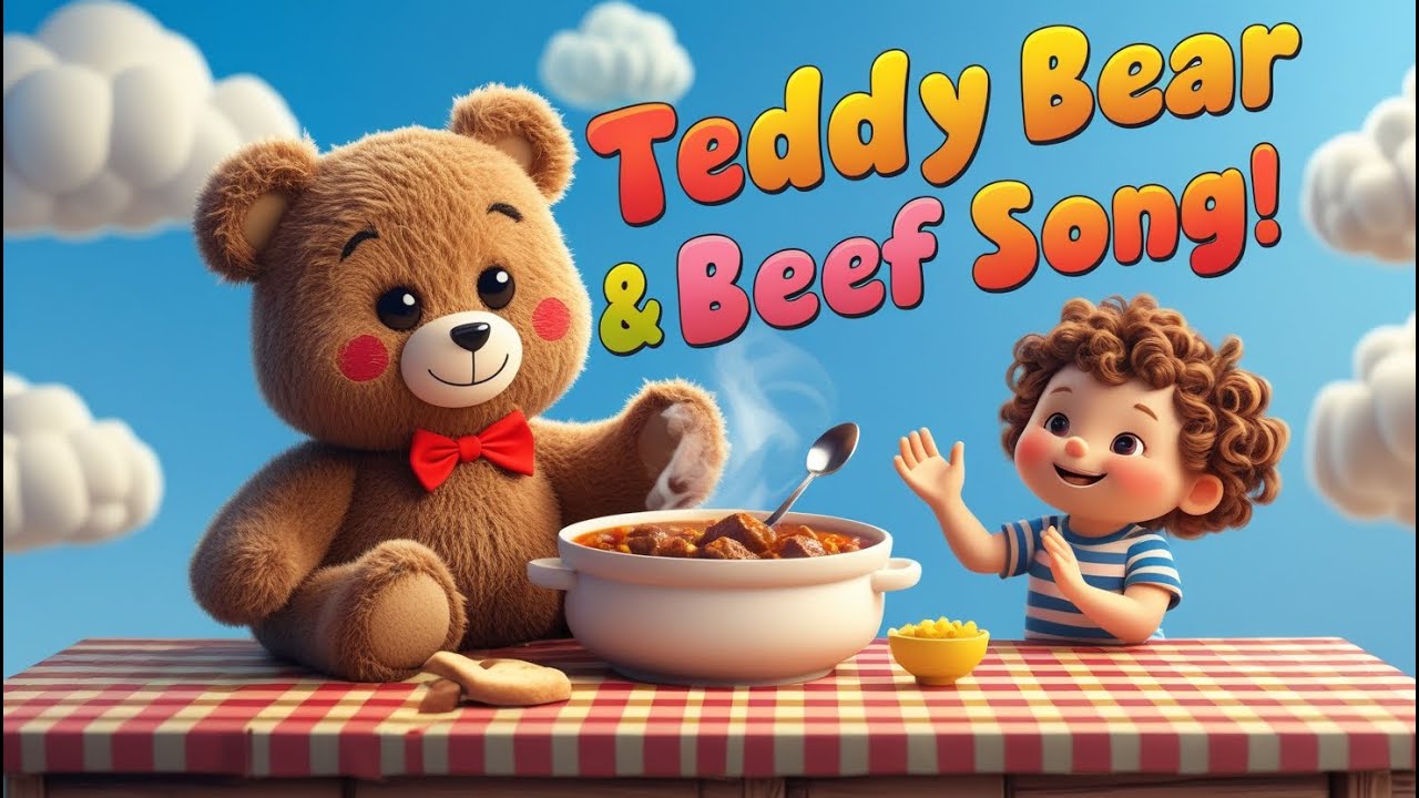teddy bear and the beef song | nursery rhymes | kids poem &song - YouTube