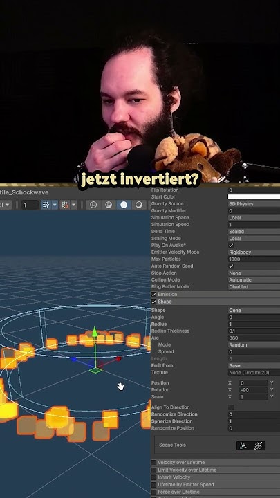 Negative Geschwindigkeit, achja! | Unity VFX machen #shorts #twitch #gamedevblog #coding - YouTube