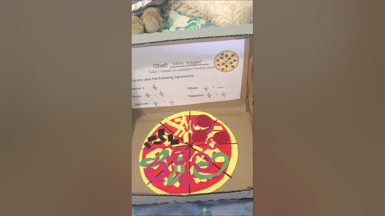 Making an Equivalent Fraction pizza - YouTube