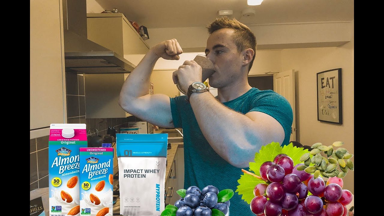 Quick and Simple Homemade Bulking Shake for Weight Gain! - YouTube