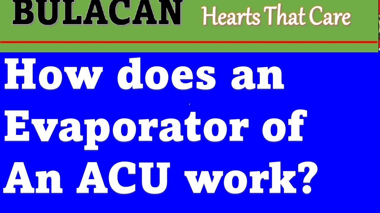 EVAPORATOR / FAN COILED UNITS OF A WINDOW TYPE ACU, ProfCharlton ...