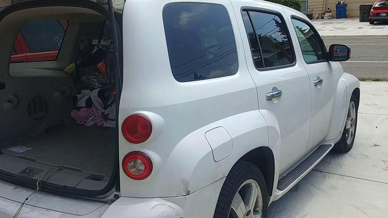 Trailer hitch for HHR installed! Finally! - YouTube