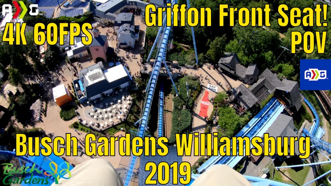 Griffon In 4K 60FPS | Front Seat | Busch Gardens Williamsburg | - YouTube