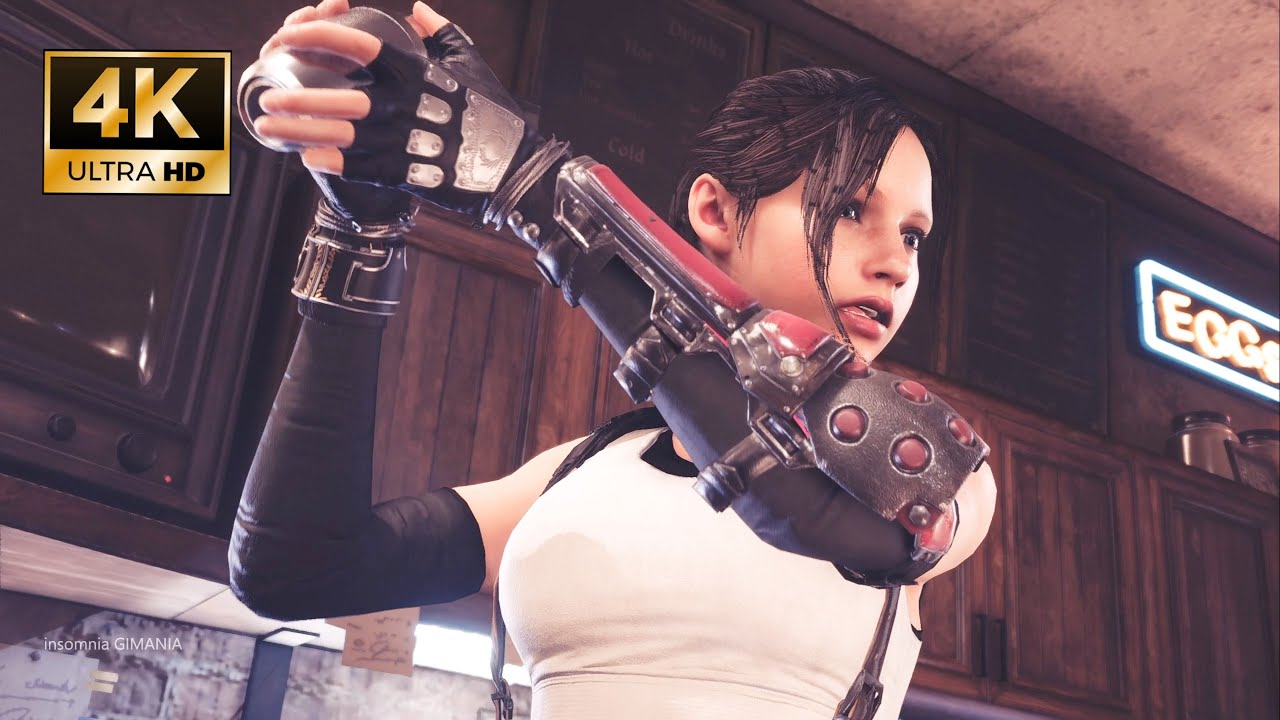 Tifa Claire Redfield Outfit 4K Final Fantasy VII x Resident Evil Remake ...