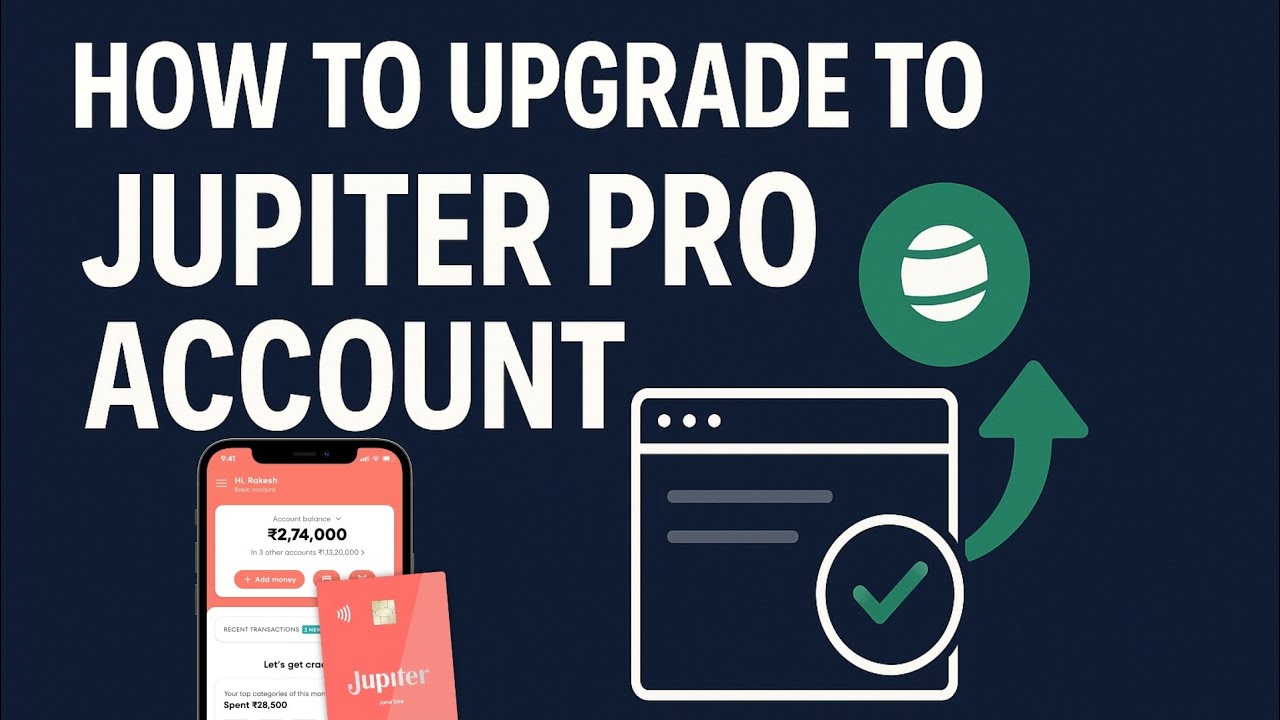 How to upgrade to Jupiter Pro Account || jupiter pro account benefits ...