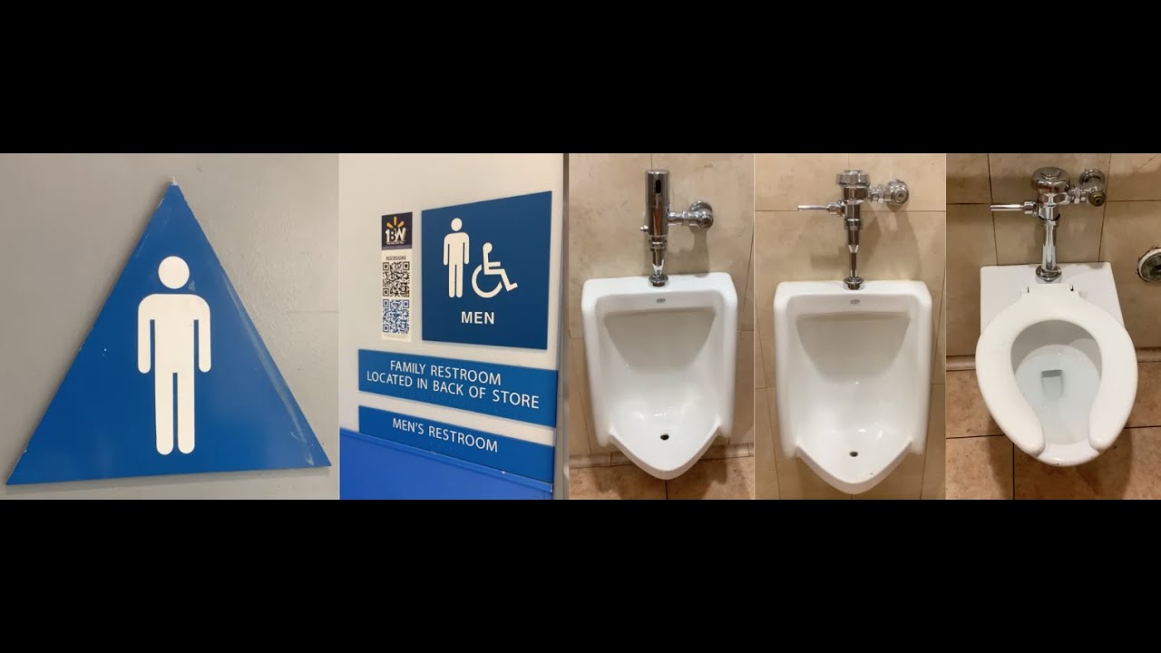 Roseville #1 Walmart Front Area Men's Restroom Full Shoot - YouTube