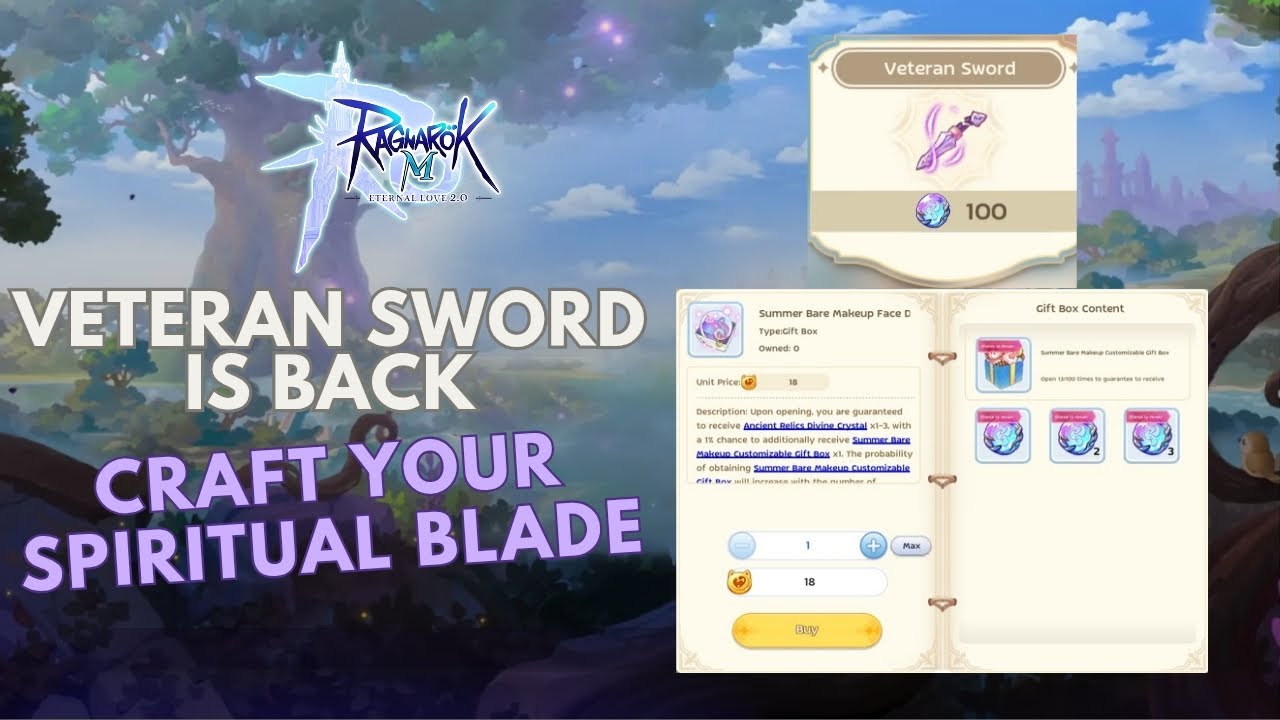 Ragnarok M Eternal Love | Veteran Sword is Back with New Face Headgear ...