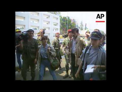 Zaire - Arrival Philippe Douste-Blazy