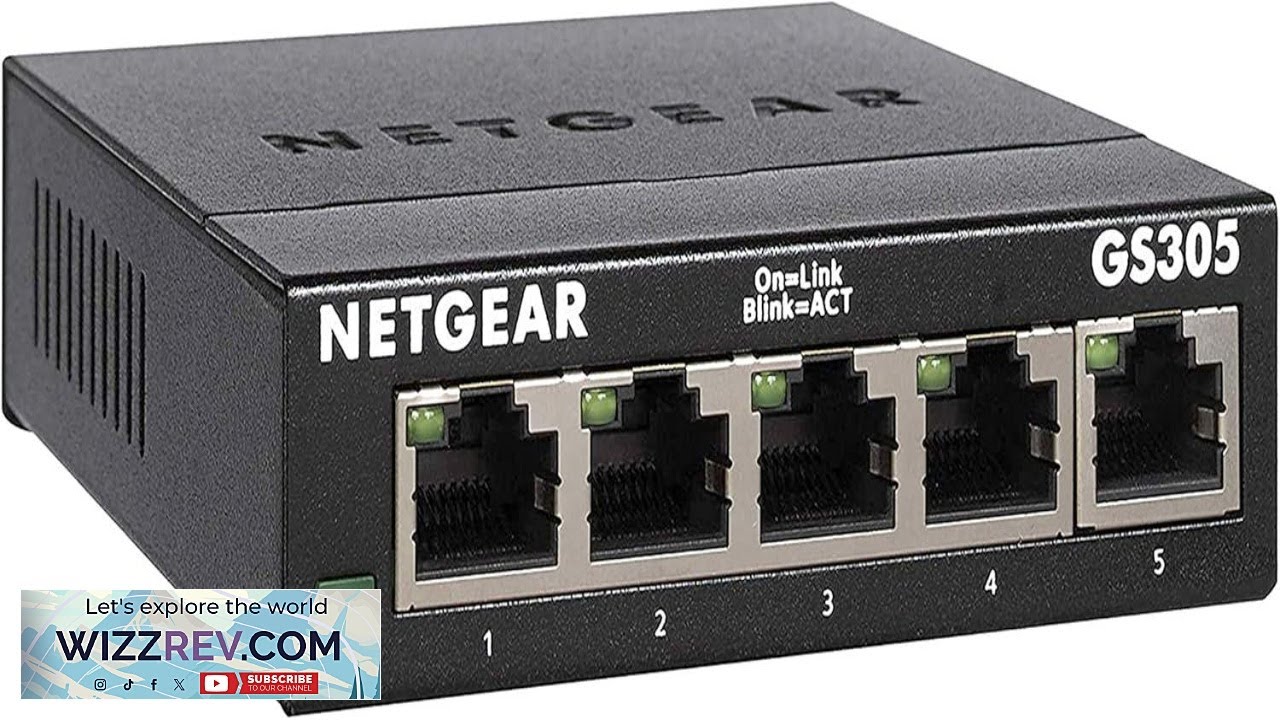 NETGEAR 5-Port Gigabit Ethernet Unmanaged Switch (GS305) Home Network ...