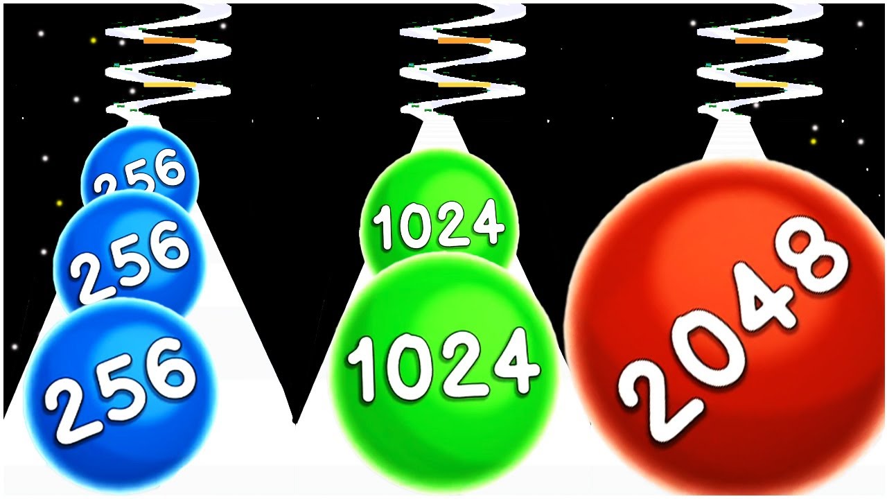 2048 Balls 3D - Gameplay Walkthrough - Max Levels (Lvl 1-20) - YouTube