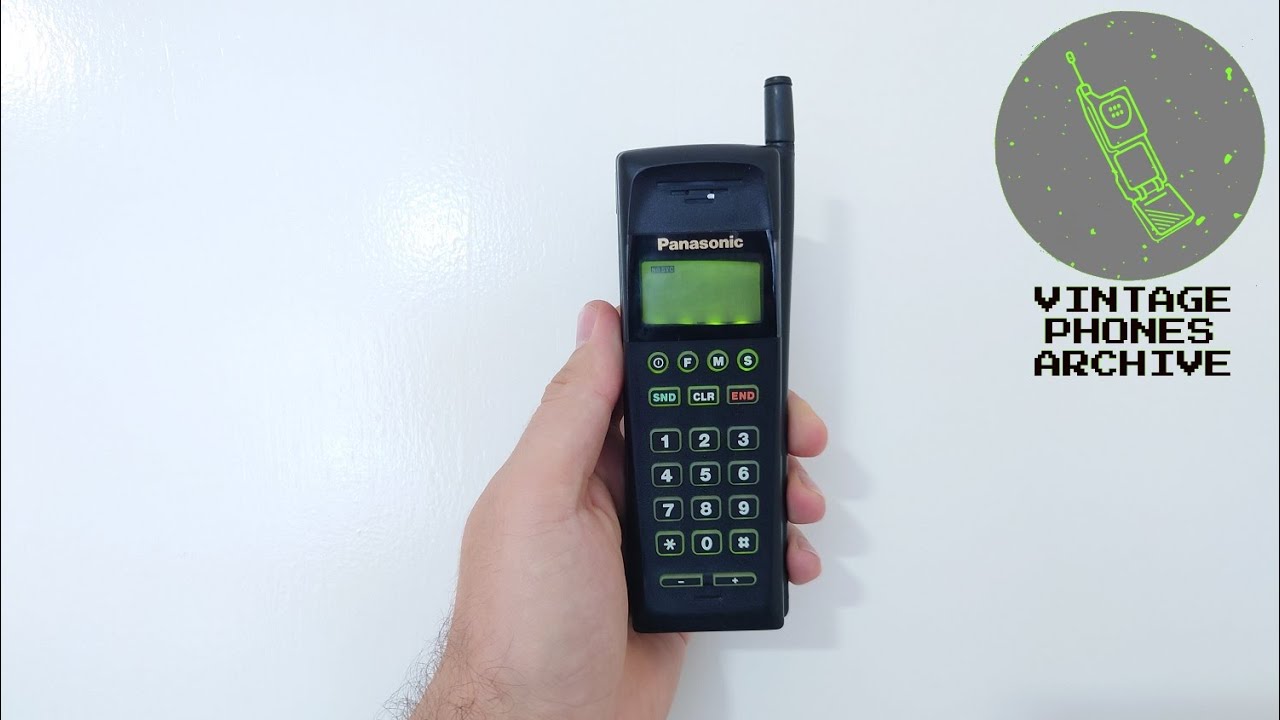 Panasonic EB-KJ3650 unboxing - a brick mobile phone from 1993 - YouTube