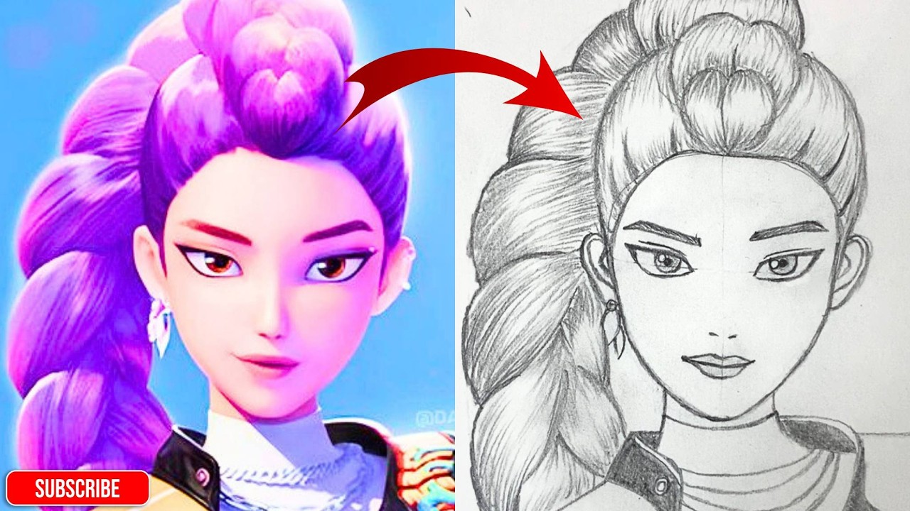 How To Draw Kpop Demons Hunters Characters - MIRA - RUMI - ZOEY - JINU ...