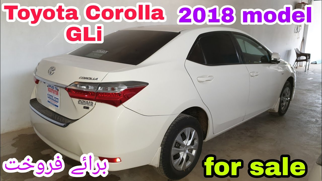 Toyota corolla Gli 2018 model used cars, review and price | for sale in ...