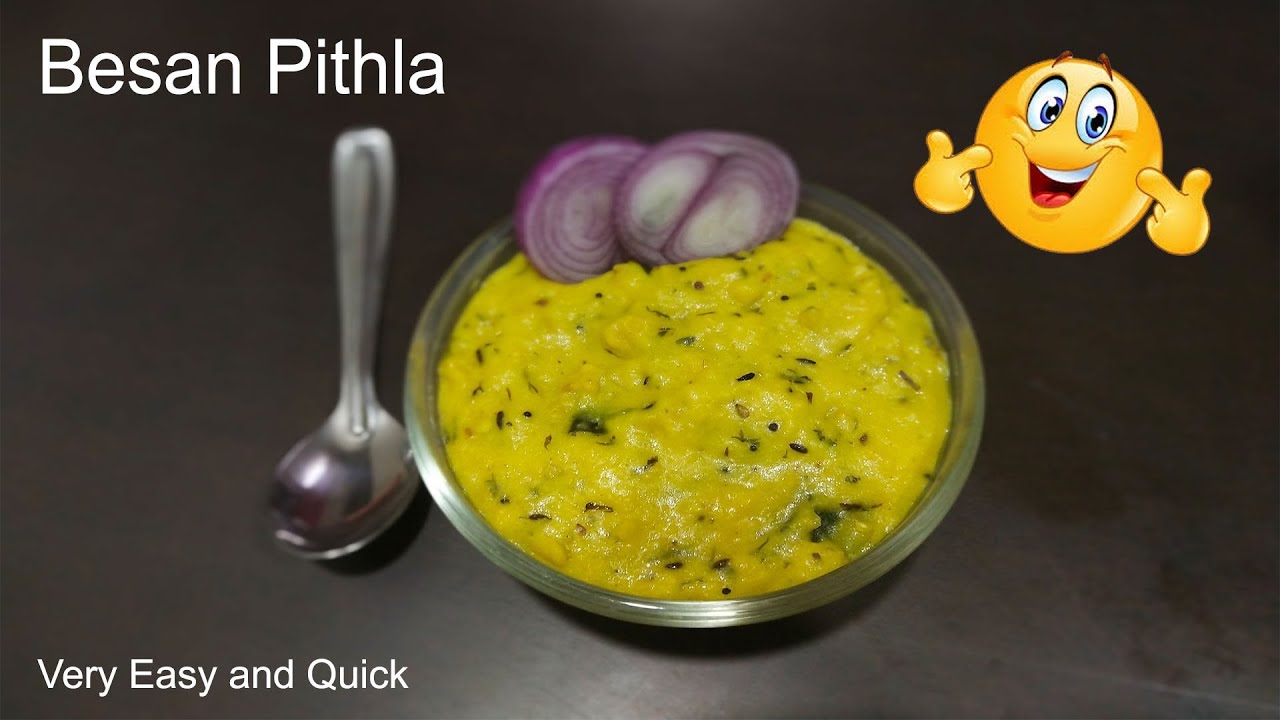 Easy Spicy And Tasty Besan Curry | Maharashtrian Pithla | Buttermilk ...