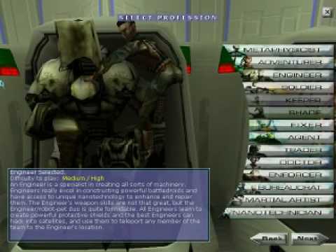 Anarchy Online Noob Guide Part 1 What Profession To Be - YouTube