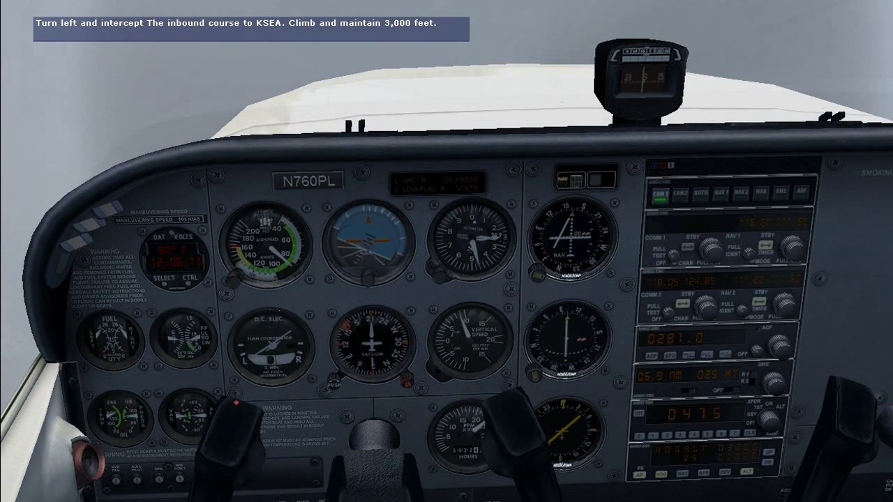 FSX C172 INSTRUMENT RATING CHECK RIDE PART 2 HD - YouTube