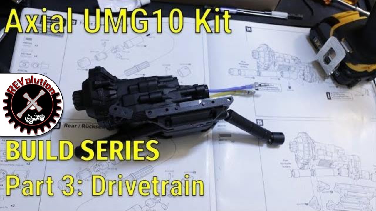 Axial UMG10 Build Series - Part 3 - Drivetrain - YouTube