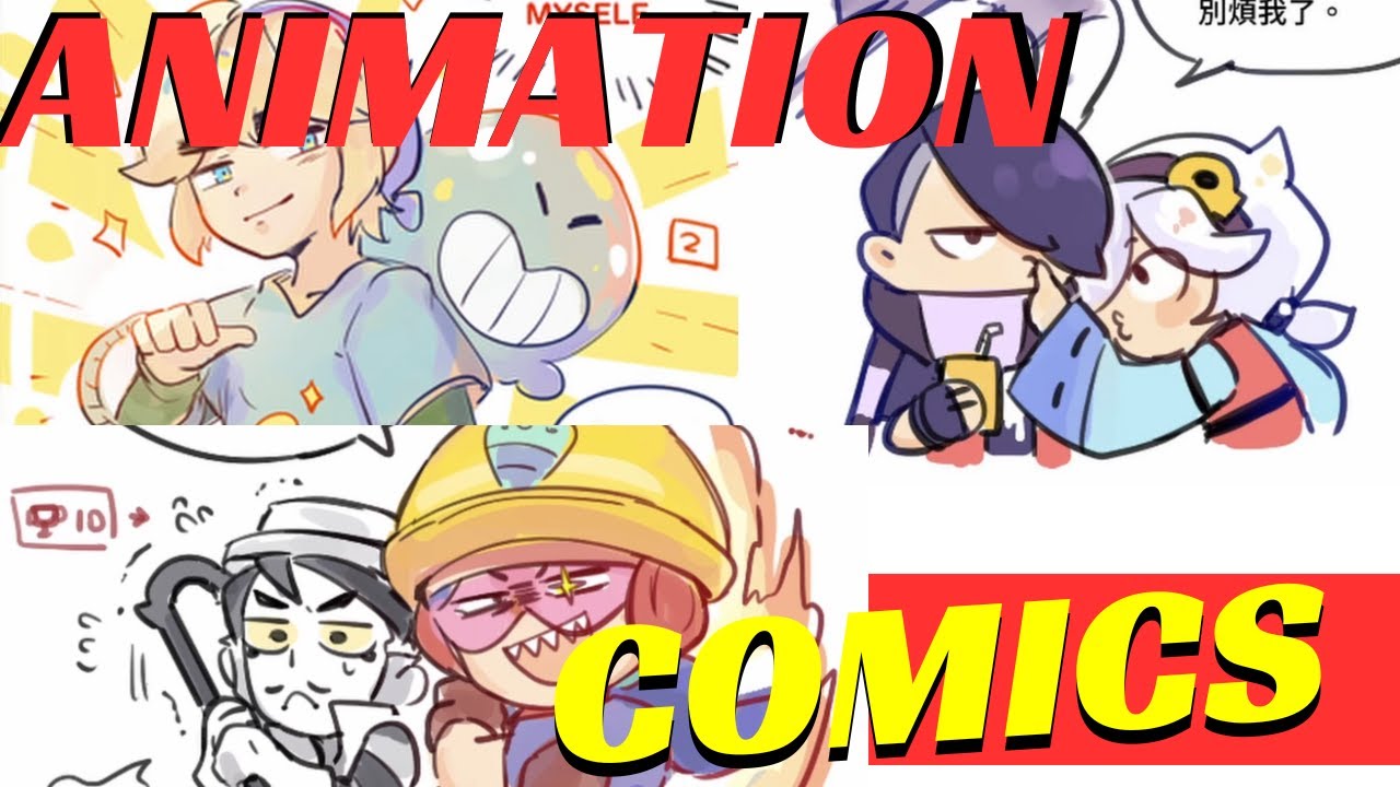 BRAWL STARS HQ COMICS MANDY AND CHESTER COLETTE X EDGAR SANDY X NITA ...