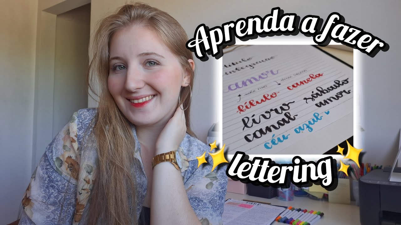 APRENDA DE VEZ A FAZER #LETTERING - YouTube