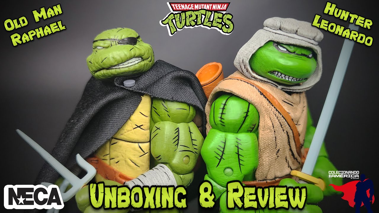 NECA - Old Man Raphael & Hunter Leonardo (Velho Rafael & Caçador ...