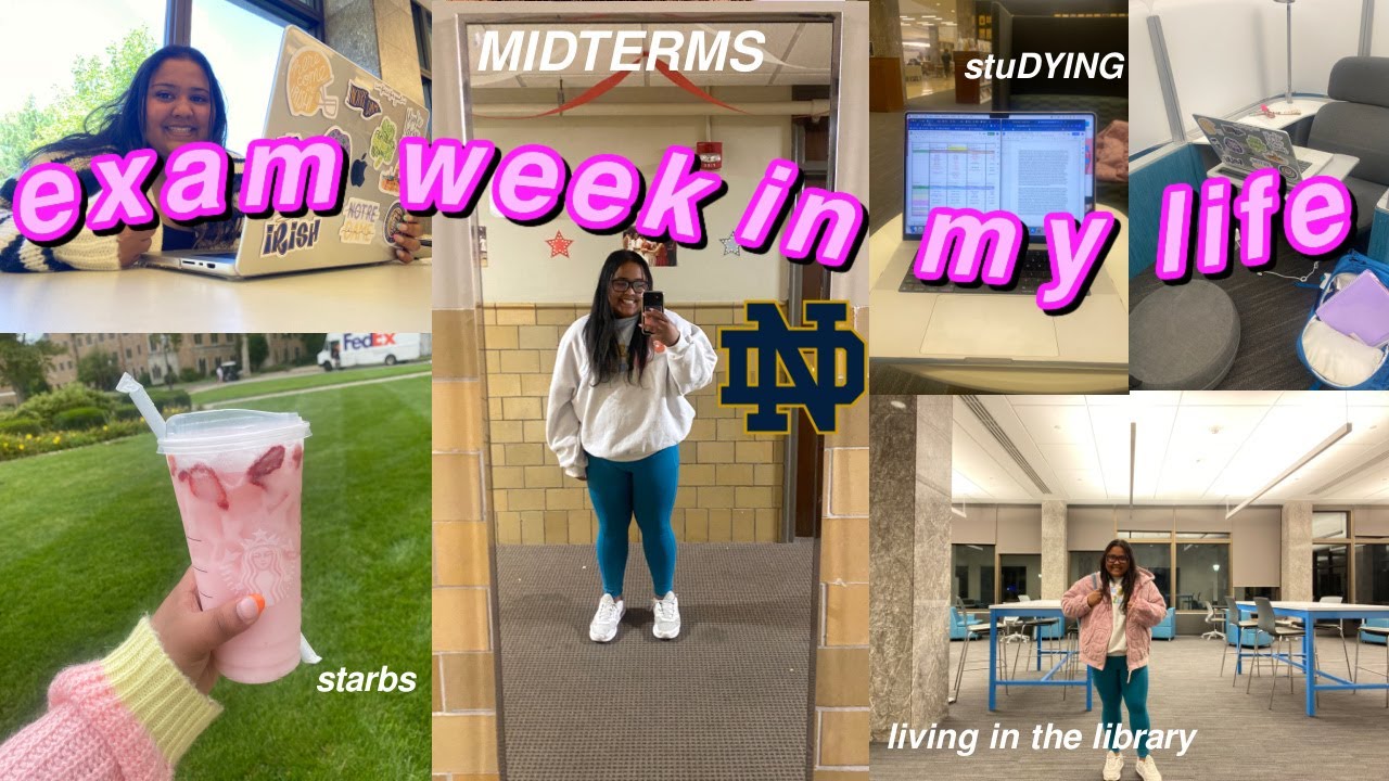 exam *midterms* week in my life (studying, procrastinating, productive ...