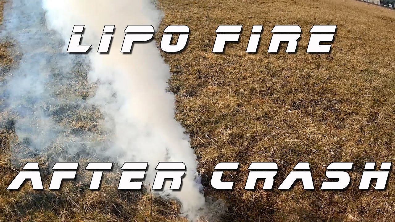 Lipo FIRE ! After Plane Crash :O - YouTube