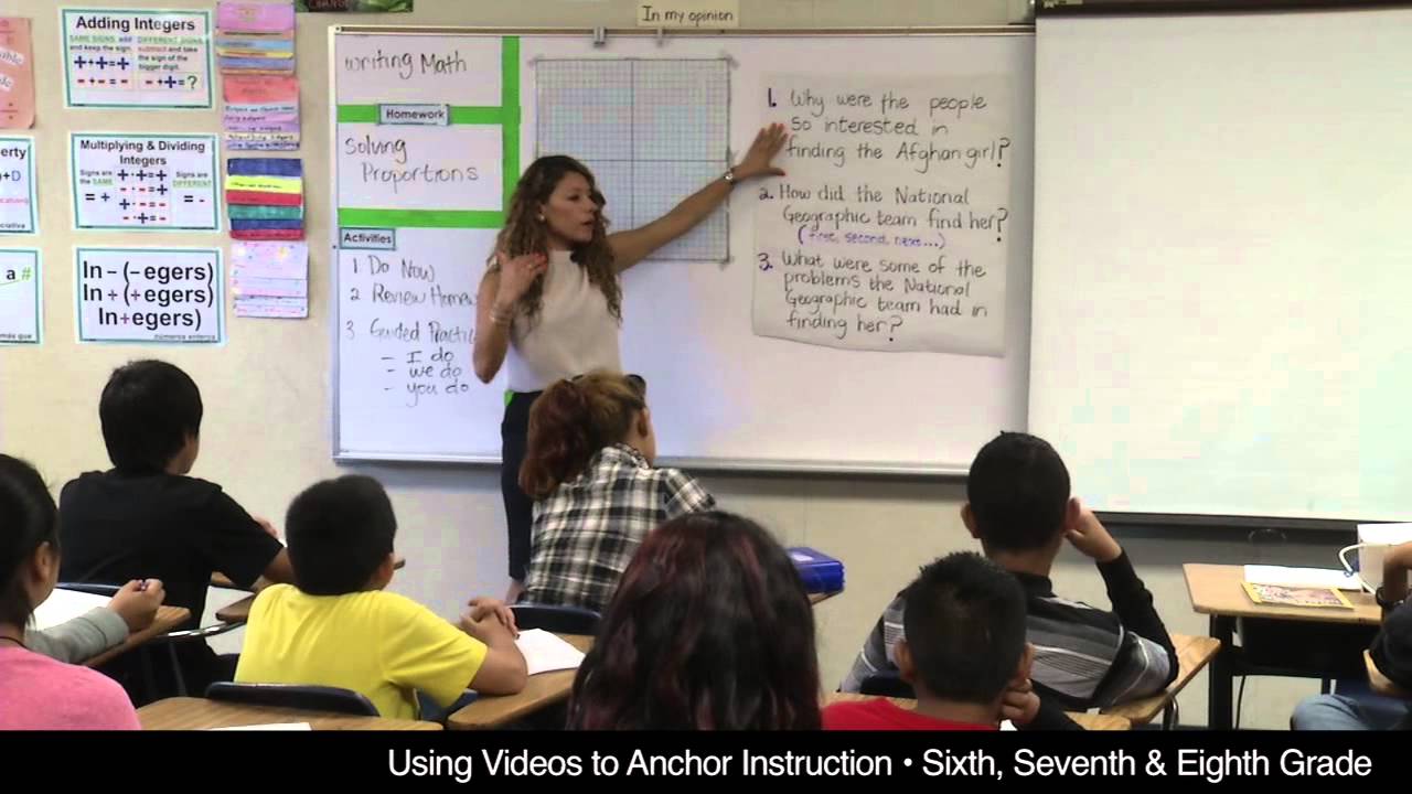 Using Videos to Anchor Instruction (Sixth, Seventh, and Eighth Grades ...