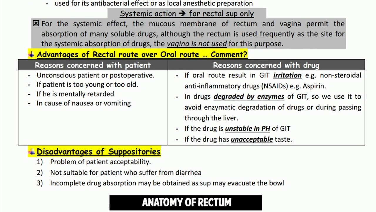 Suppository dosage forms - For Pharmacy Students - YouTube