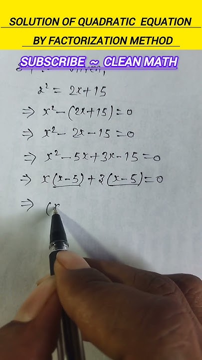 Factorization method #short #youtube #shortvideo #ytshorts - YouTube