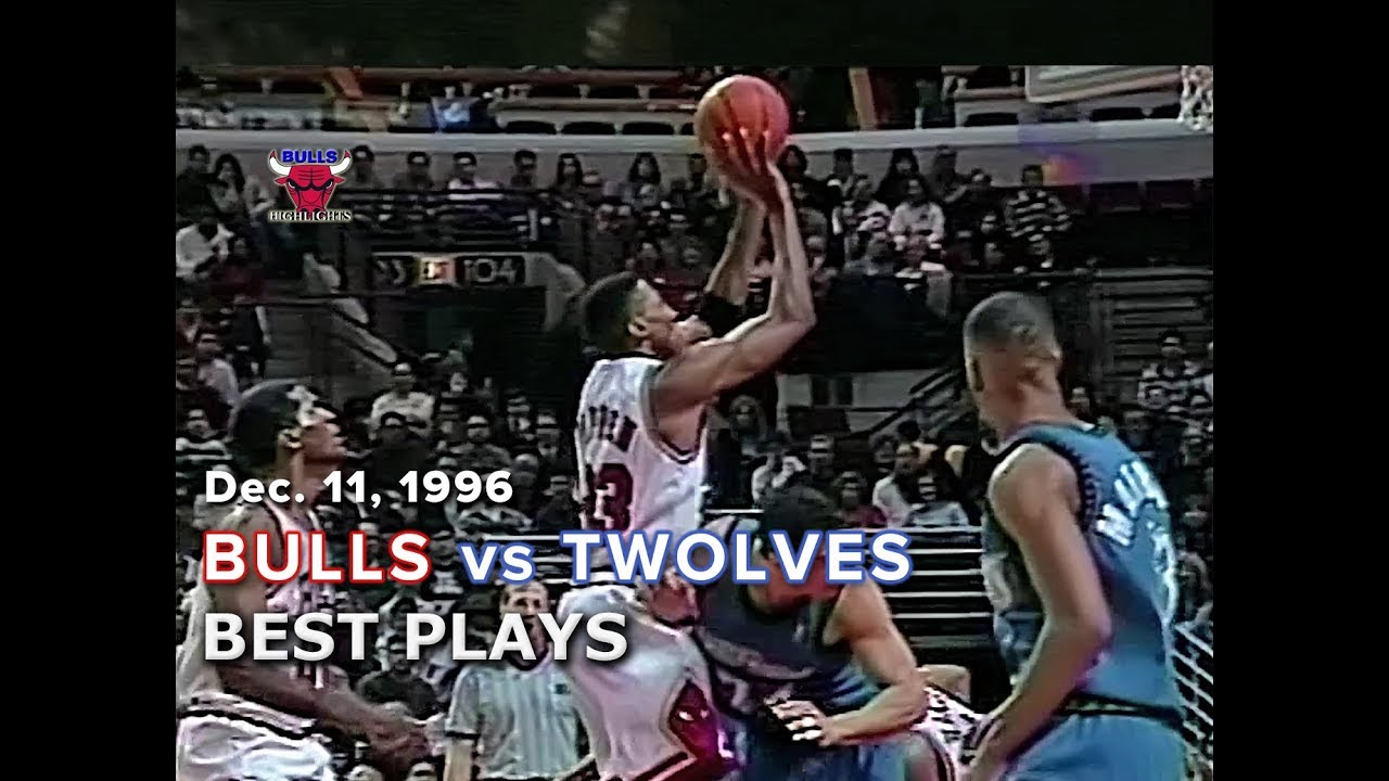 December 11, 1996 Bulls vs Timberwolves highlights - YouTube
