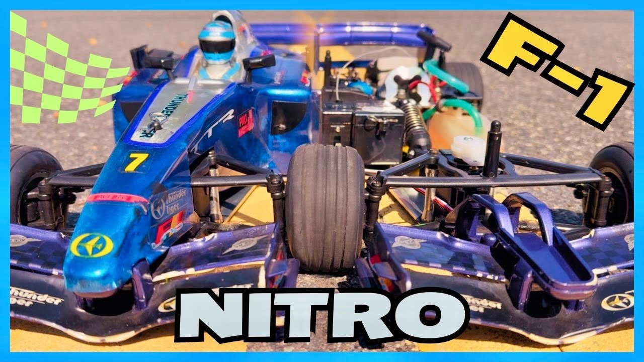 Thunder Tiger F-1 Formula Nitro RC Review & Road Test - Laydown Engine ...