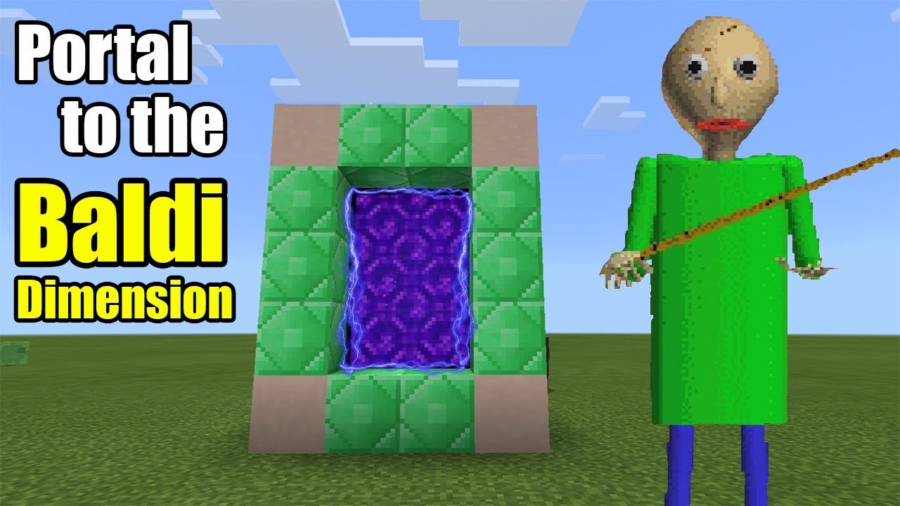 Portal to the BALDI Dimension | Minecraft PE - YouTube