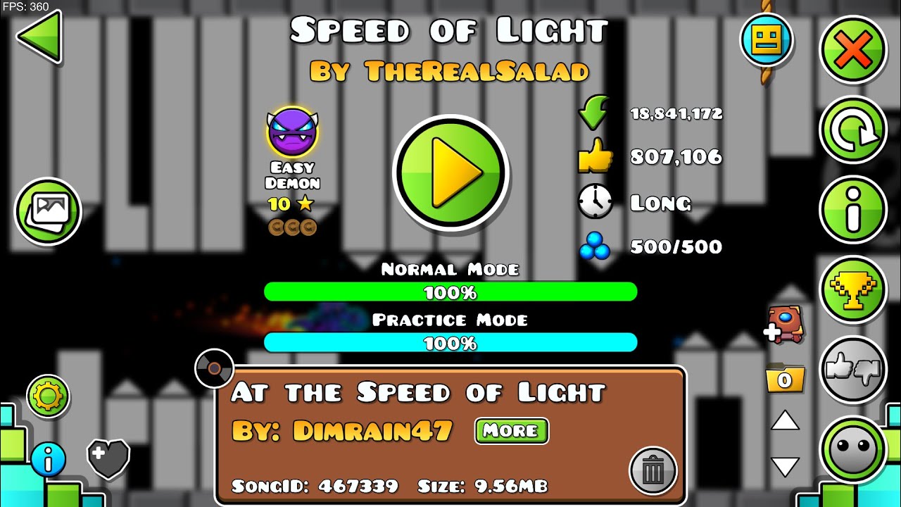 Speed of Light 100% (12th Demon !!!!!) [Geometry Dash] - YouTube