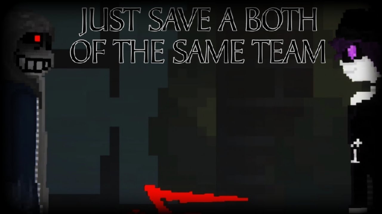 [JUST SAVE A BOTH OF THE SAME TEAM]Dust Sans Save Uzi Doorman from infecteds (Melon Playground ...