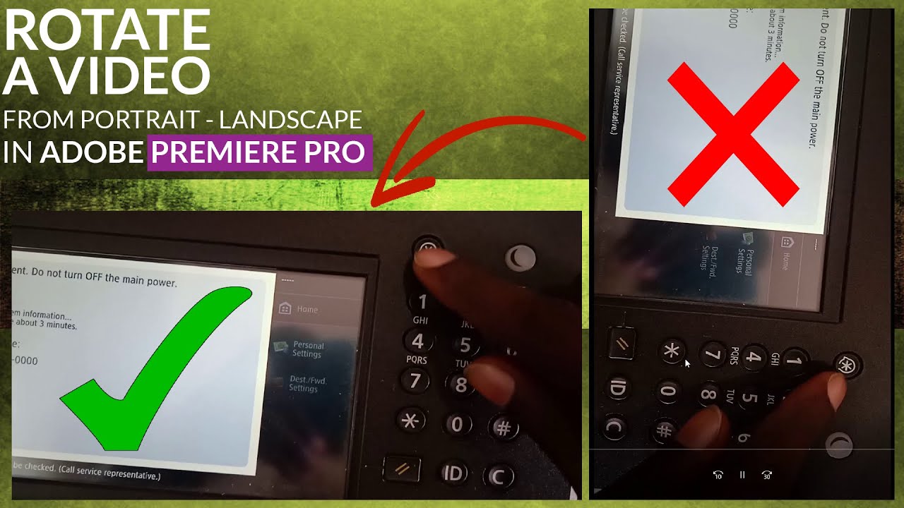 How to rotate a video from Portrait to landscape in Adobe Premiere Pro ...