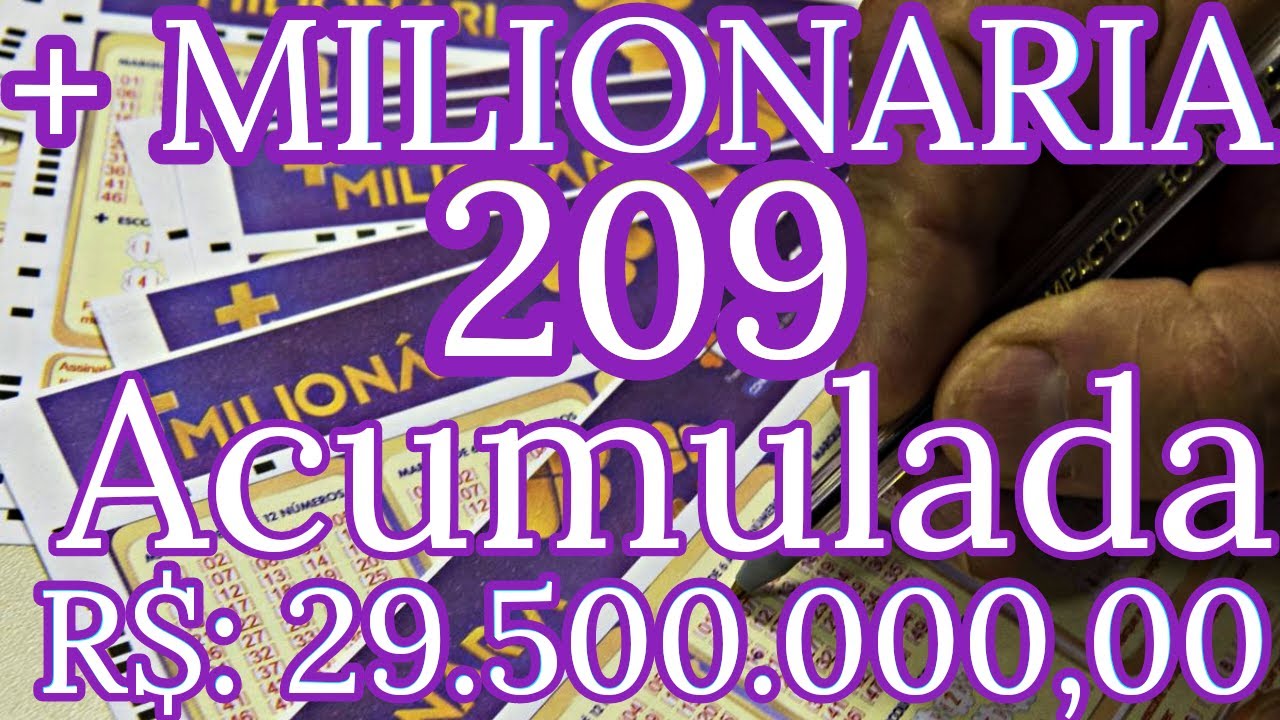 + MILIONARIA ACUMULADA R$: 29.500.000,00 CONCURSO 209 21/12/2024 - YouTube
