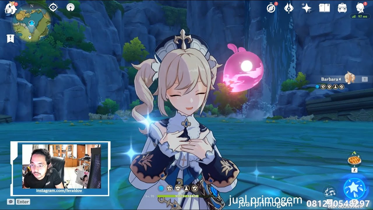 The Only Solo Barbara vs Oceanid lv 93 In The Whole Internet -genshin ...