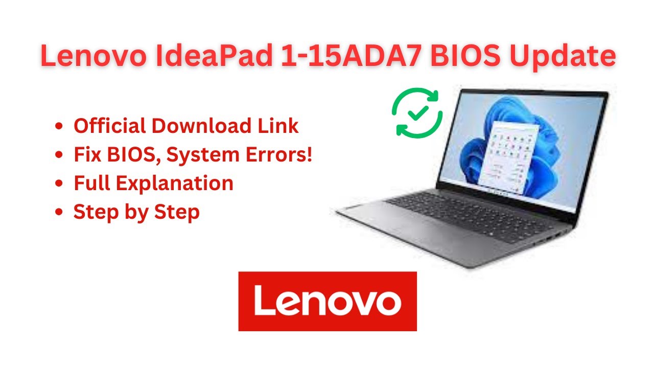 Lenovo IdeaPad 1-15ADA7 BIOS Update - YouTube