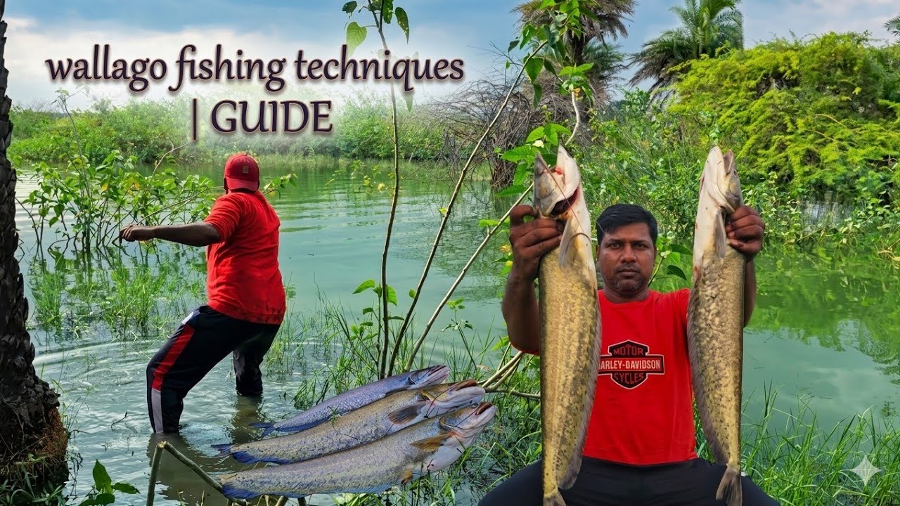 Wallago Attu Catfish Catching | Big Patan Fish Catching | Village River ...