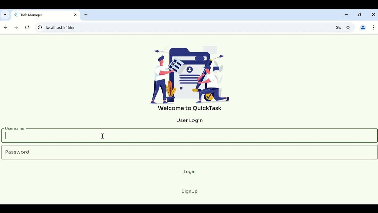 Quick Task: Built using Flutter on the frontend and Back4App for the backend - YouTube
