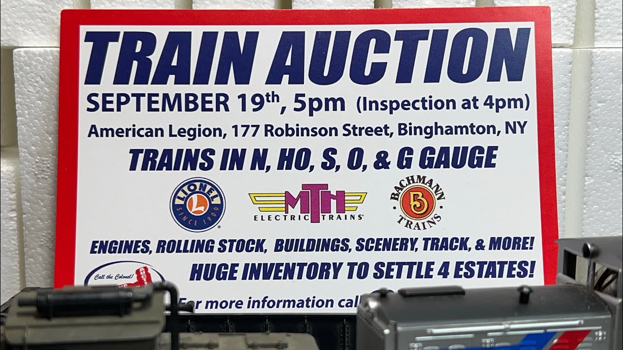 Model Train Auction in Binghamton, NY! - YouTube